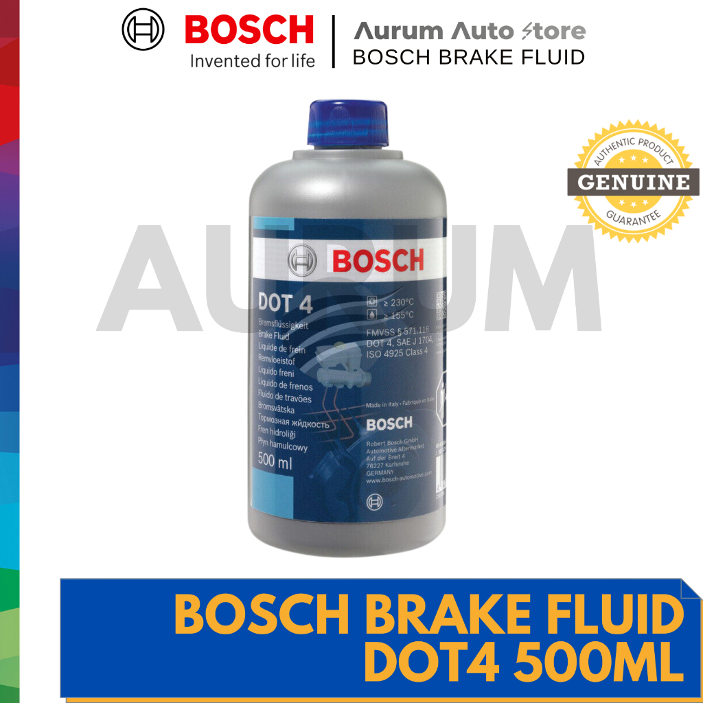 Bosch Premium Brake Fluid DOT 4 500mL | Shopee Philippines