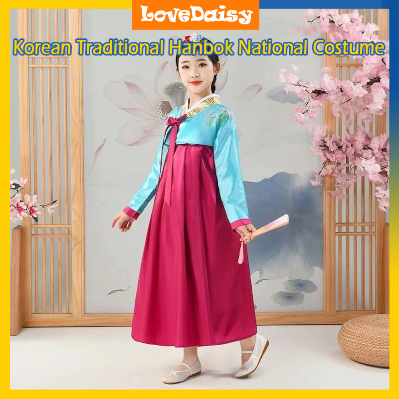 Korean Traditional Hanbok national costume for Kids Girl Korean Hanbok ...