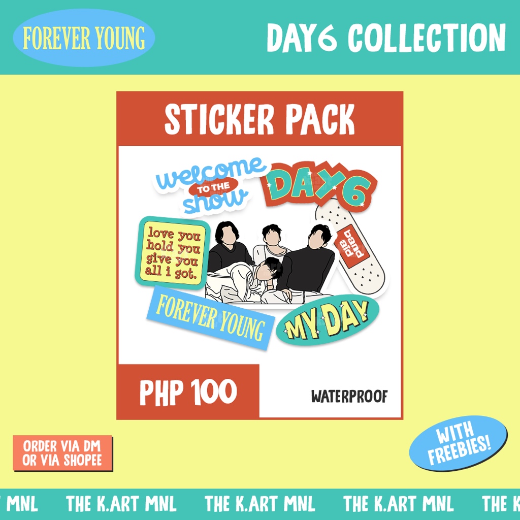 DAY6 'FOREVER YOUNG' - STICKER PACK | Shopee Philippines
