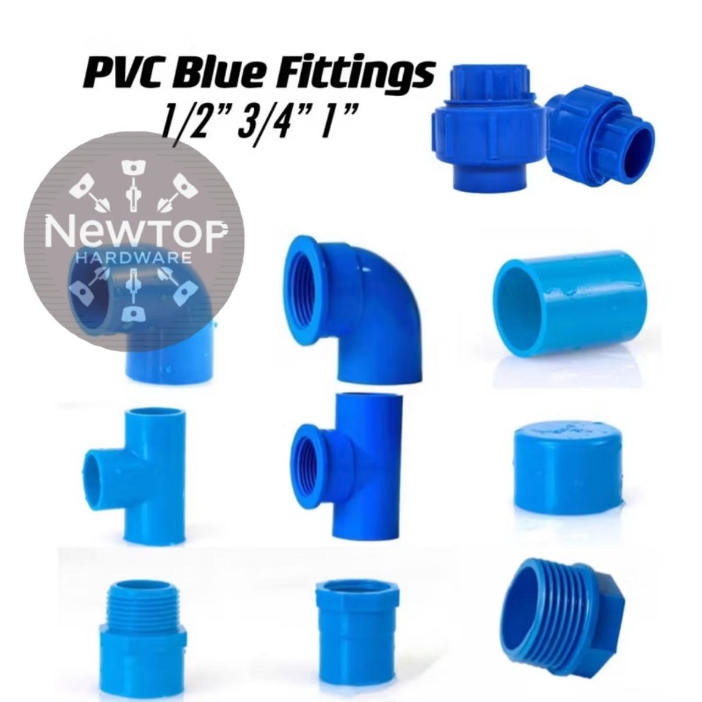 PVC BLUE FITTINGS FOR WATER PIPE ( Elbow,Tee,Coupling,Plug, Union ...