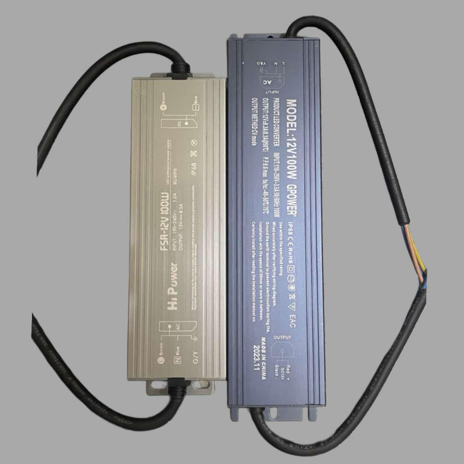 power supply 100watts 8.3A 12volts outdoor IP67 for 12v Led Strip ...