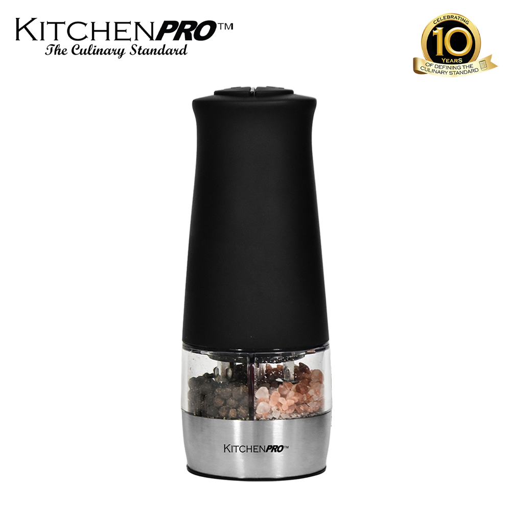 KitchenPro 2 -in-1 Electric Salt and Pepper Grinder 30ml | Shopee Philippines