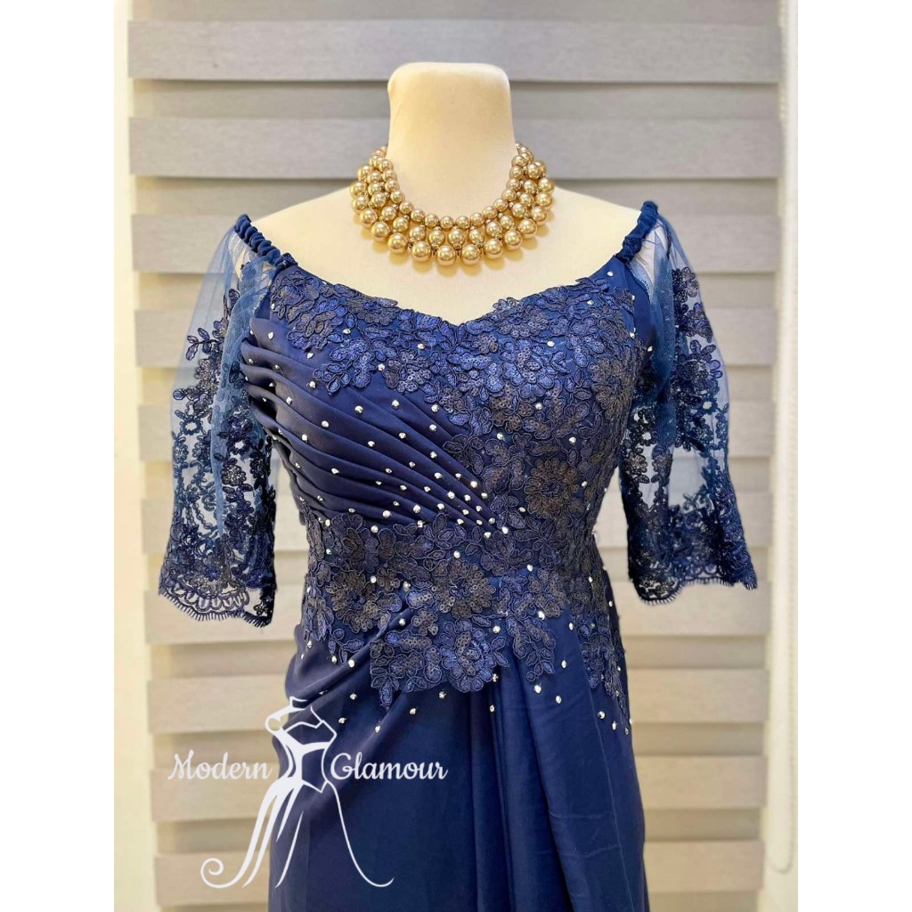 CORY Design Mother Dress, Ninang Gown, Principal Sponsor Gown, Formal Events | Shopee Philippines