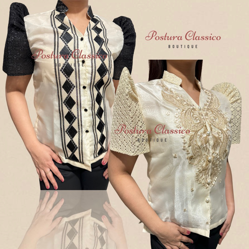 FILIPINIANA MC BLOUSE SPIDER NET - Modern Filipiniana Design | Shopee ...