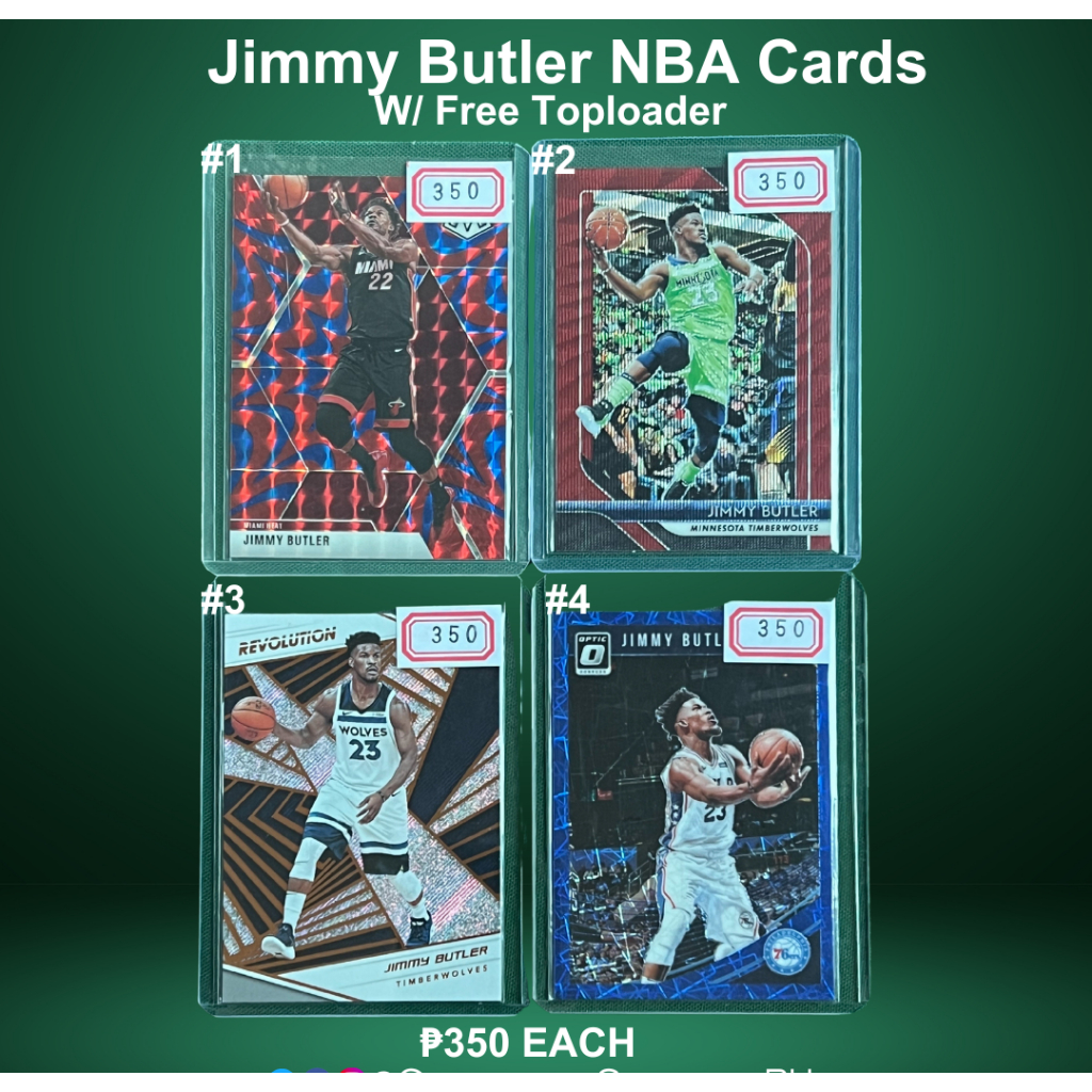 Jimmy Butler Revolution, Optic, Mosaic, Prizm NBA Cards W/ Free ...