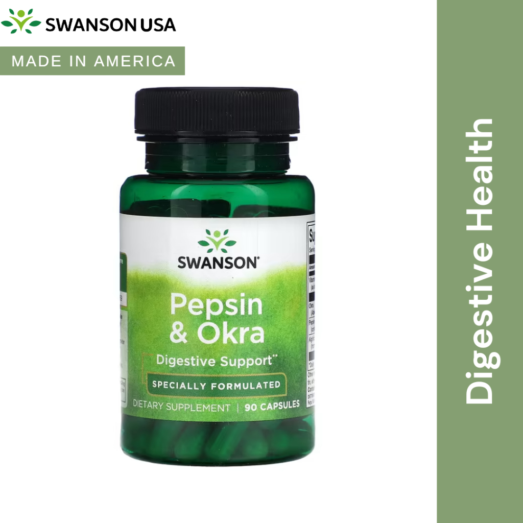 Swanson, Pepsin & Okra ( Digestive Support ) | Shopee Philippines