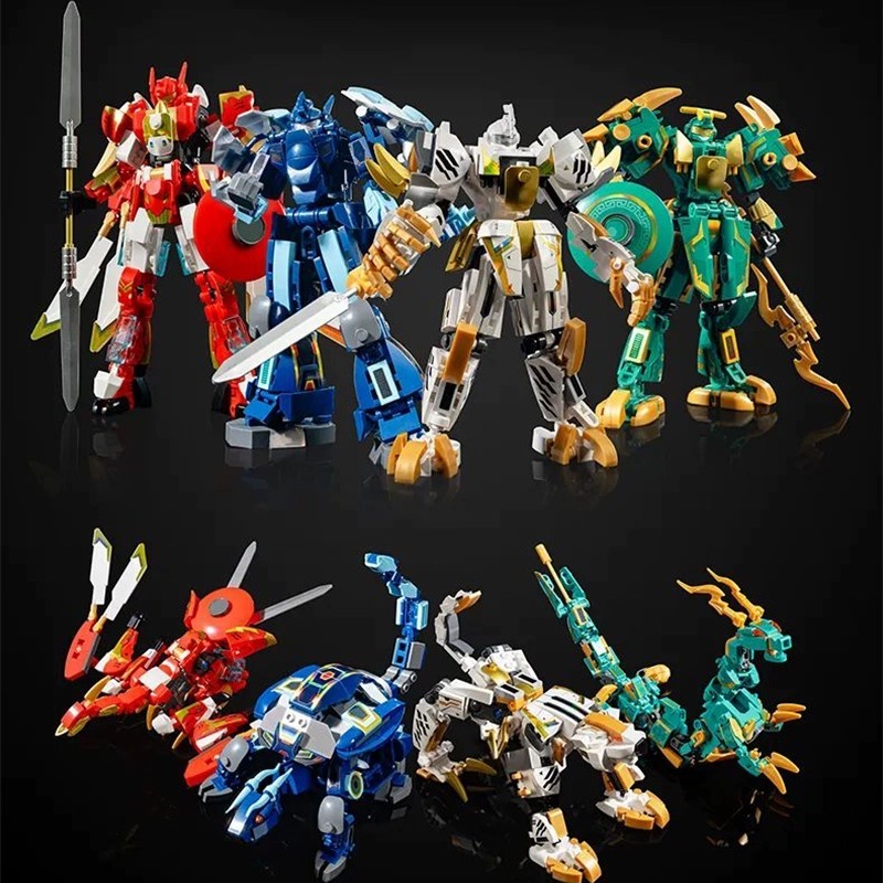 Robot Assembly Model, Divine Beast Mecha, Building Block Toys, Boy Toys ...