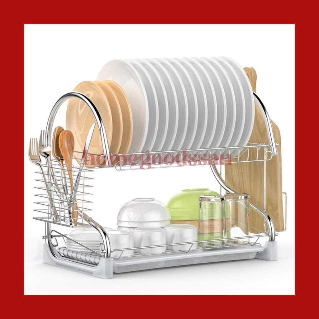 homegoodssan 2-LAYER DISH RACK DRAINER | Shopee Philippines