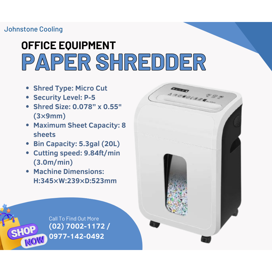 OFITECH Paper Shredder Automatic Cutting Machine | Shopee Philippines