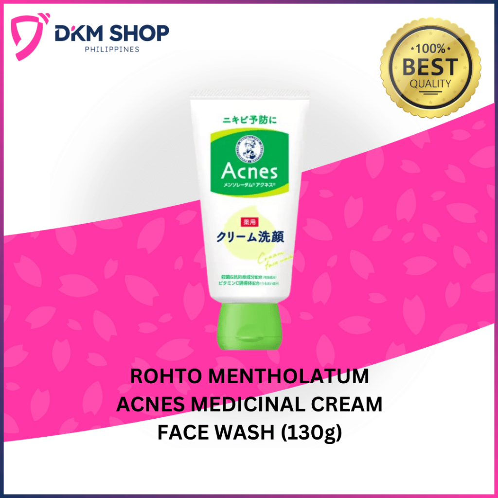 ROHTO MENTHOLATUM ACNES CREAM FACE WASH (130g) | Shopee Philippines