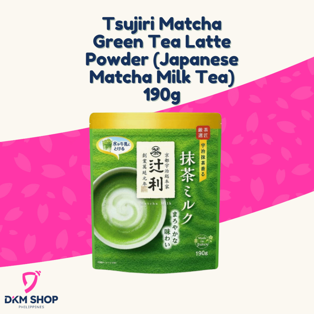 Tsujiri Matcha Green Tea Latte Powder (Japanese Matcha Milk Tea) 190g ...