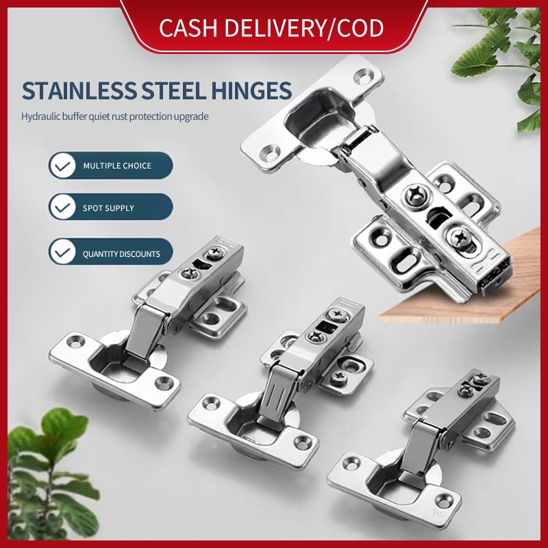 1 Pair Hydraulic Soft Close Concealed Hinges for Cabinet, cold-rolled steel , Adjustable C1 C2 ...