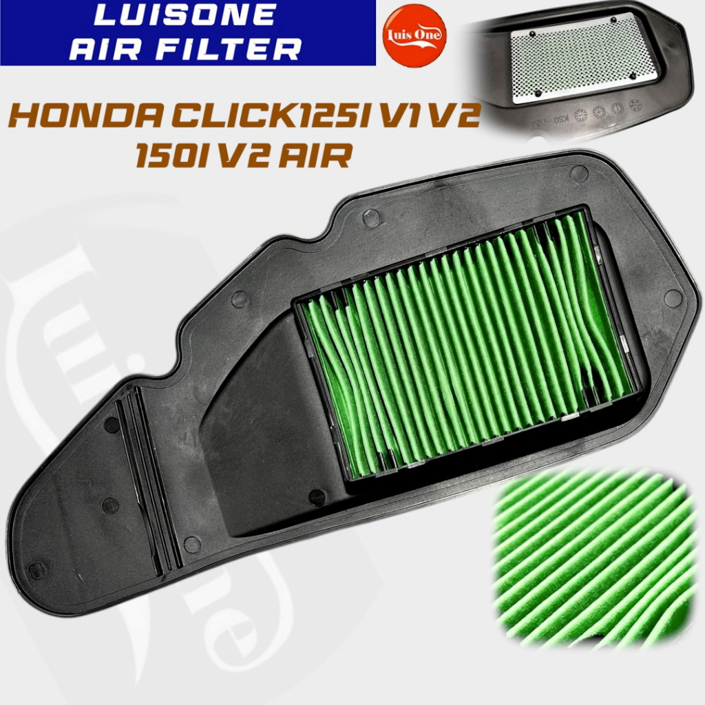 LUISONE Air Filter Element CLICK 125i v1 v2 v3 150i v2 air cleaner element high quality flow ...