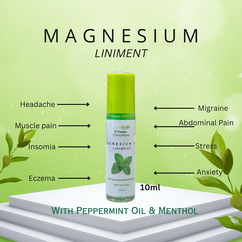 Magnesium Oil Liniment Roller Blend 10ml-Relaxing oil•Improves sleep ...