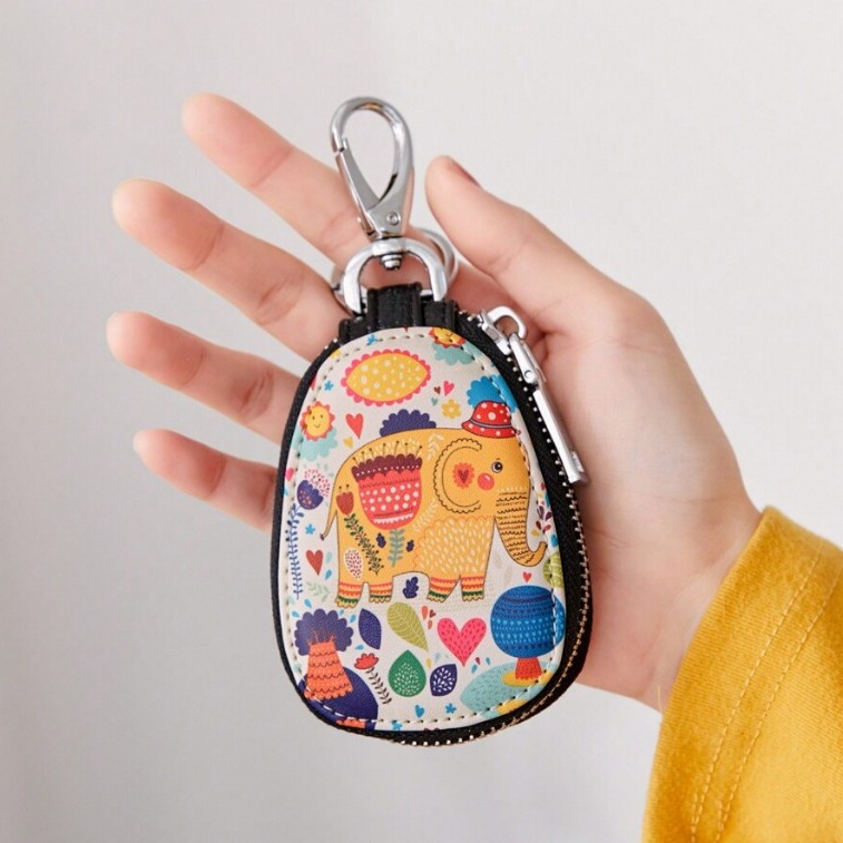 Lovely Large-capacity Mini Key Bag: Compact Storage with Korean Simple ...