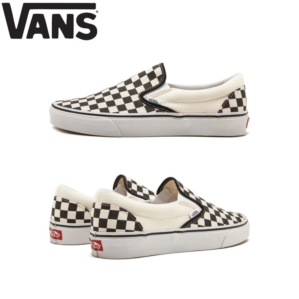 VANS slip-on Classic Chessboard pattern Casual lightweight board shoes ...