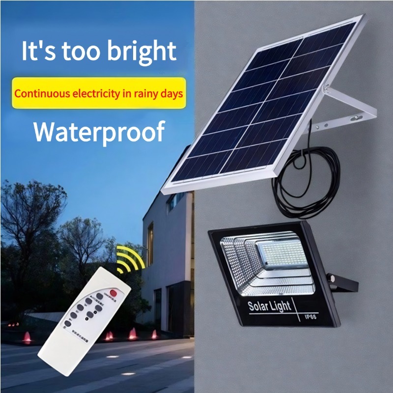 Solar Light 300W bright LED Outdoor waterproof floodlight Remote ...