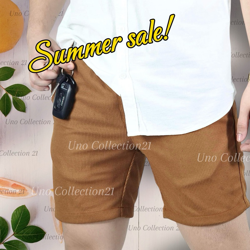 waffle shorts plain(tokong style) | Shopee Philippines