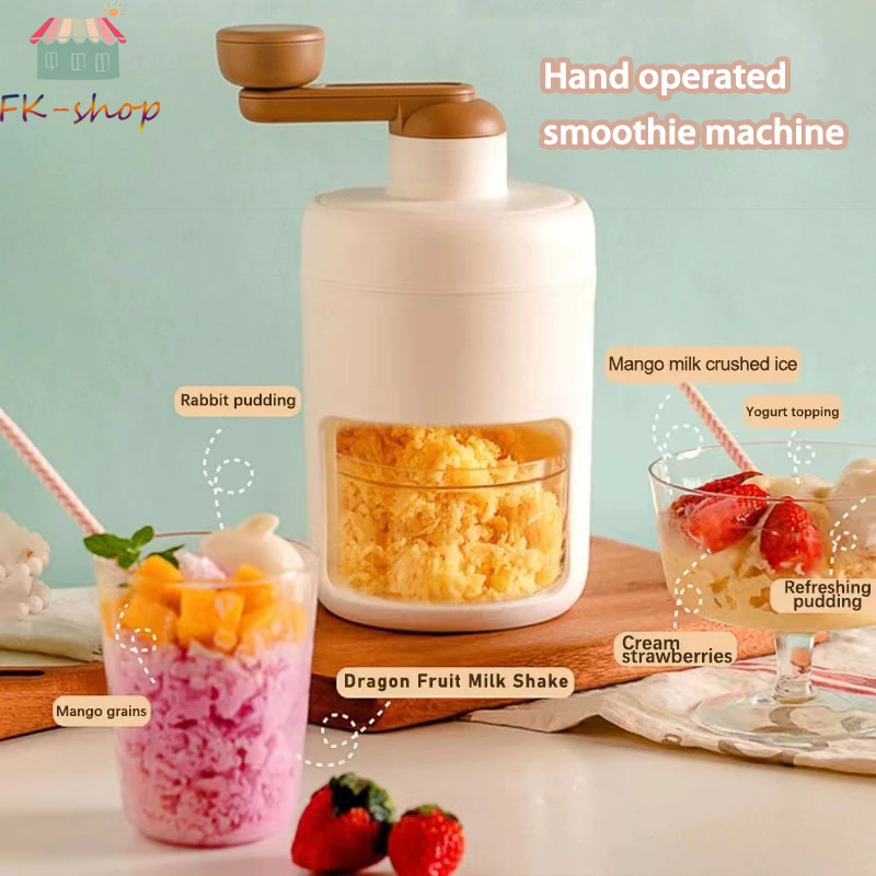 Hand Ice Crusher Mini Manual Smoothies Maker Machine Portable Household ...