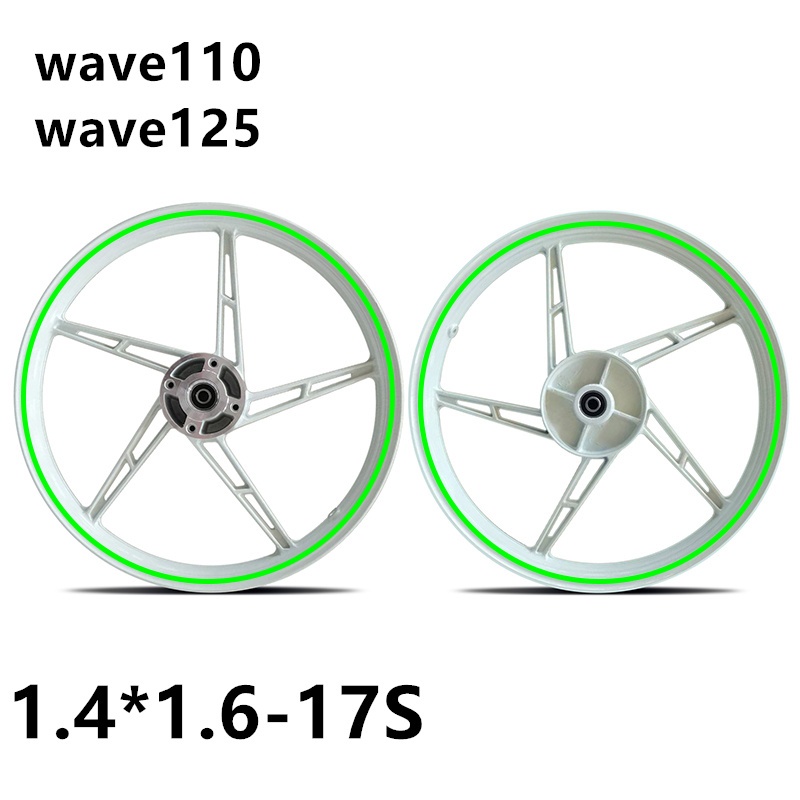 ENKEI MAGS Slanted 5 Spokes Classic model for honda WAVE 110 WAVE 125 ...