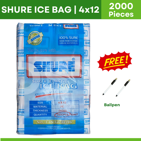 Shure Ice Bag Plastic ng Yelo | 2000 pcs (20 packs/100 pcs per pack ...