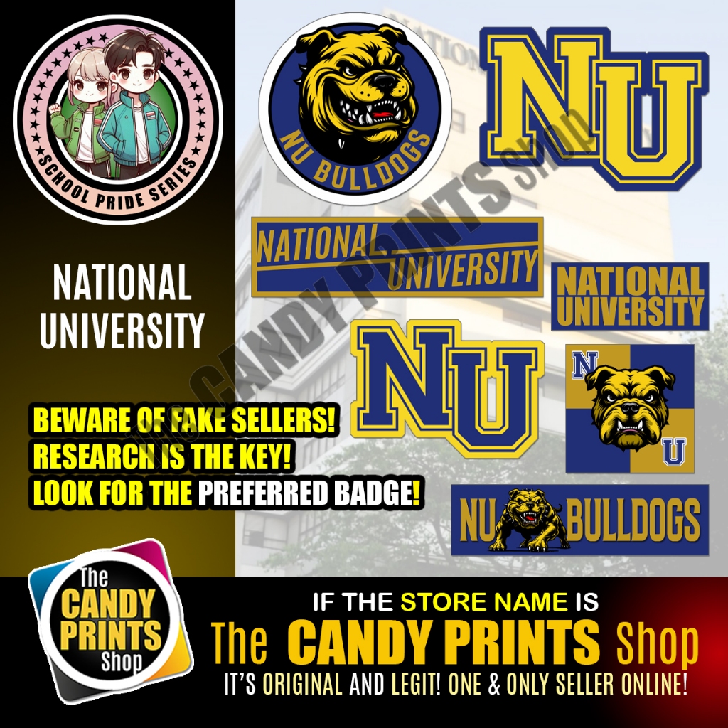 School Pride Series - NU 01 - NATIONAL UNIVERSITY - MANILA INSPIRED ...