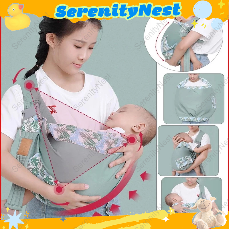 SerenityNest Newborn Baby Carrier With Hip Seat For 0-12 Months ...