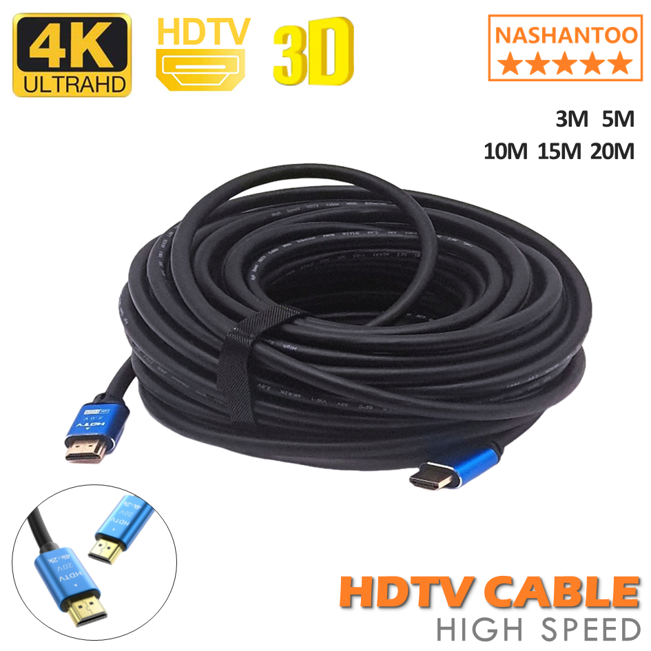 4K 60Hz HDMI HDTV Cable, HDTV 2.0V Cable 3D High Speed HDTV Cord Laptop ...