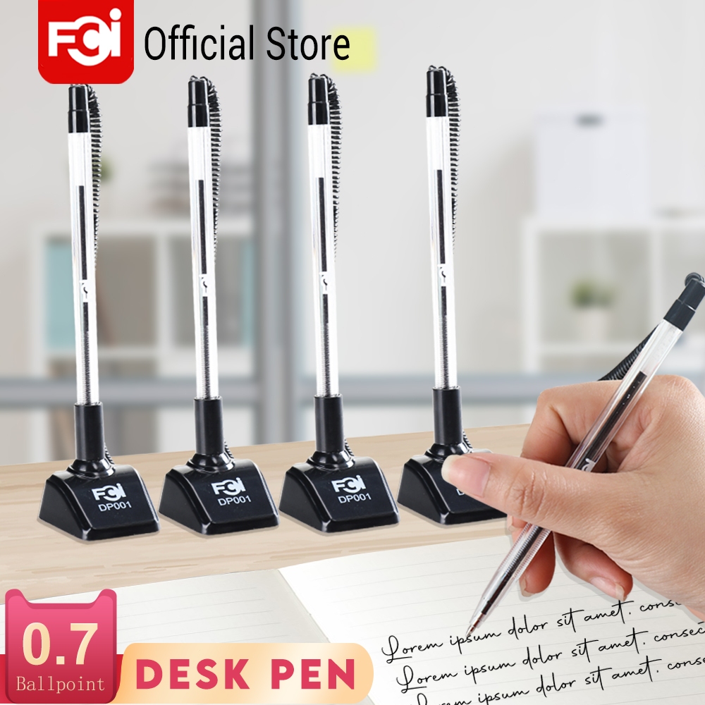 FCI Table Pen Desk/Counter Pen Mounted Pen Black Color with String ...