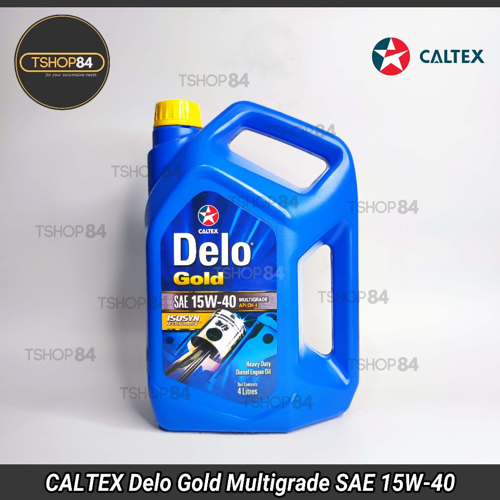 DELO Gold Caltex SAE 15W-40 Diesel Engine Oil 4Liters 4L Heavy Duty | Shopee Philippines