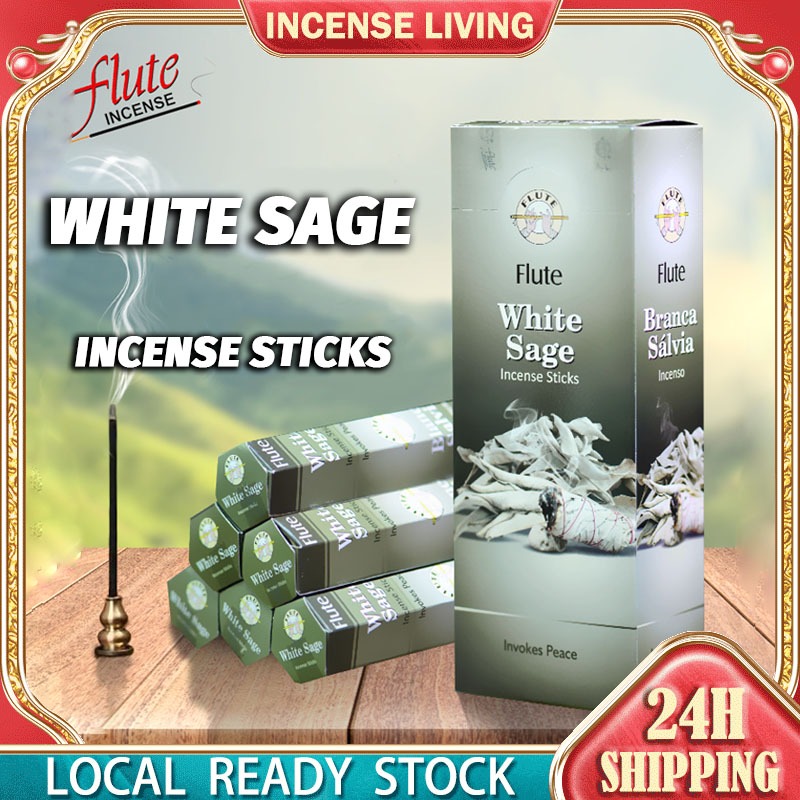 Flute White Sage Incense Sticks (20 Sticks Per Box) | Shopee Philippines