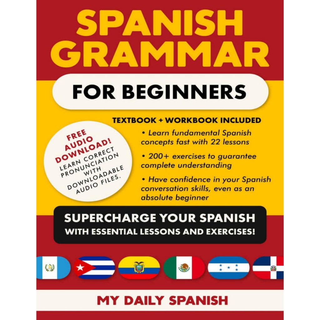 Spanish Grammar for Beginners Textbook + Workbook | Coilbind | Shopee ...