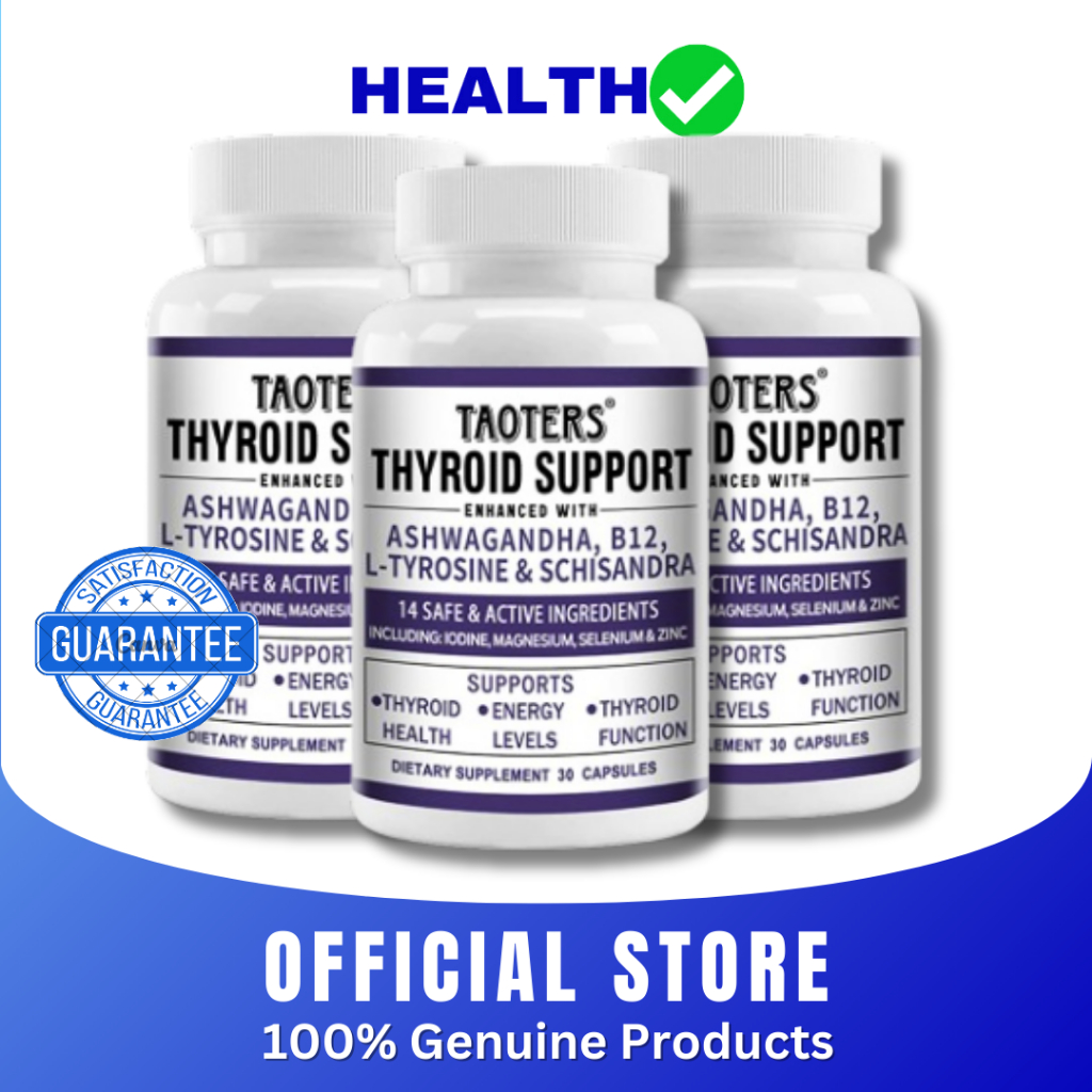 3pcs Taoters Thyroid Support Supplement – Energy, Focus & Metabolism ...