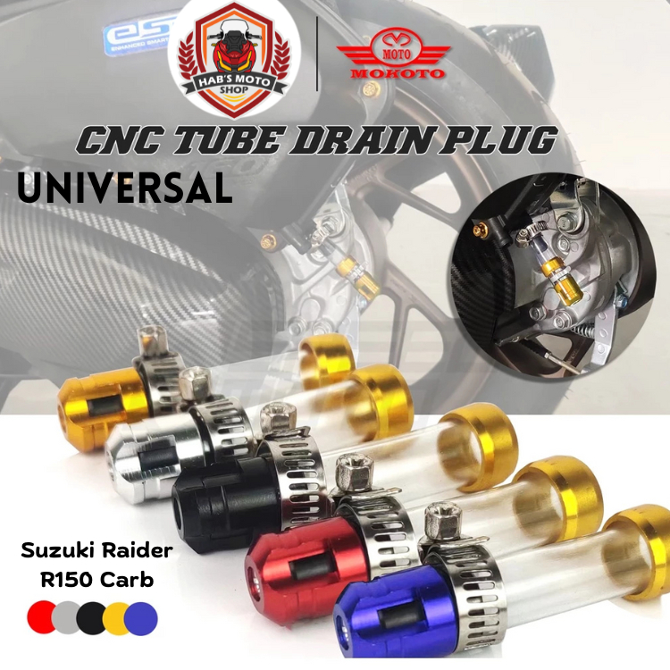 Suzuki Raider R150 Carb MOKOTO CNC AIR FILTER DRAIN TUBE ALLOY HEAD ...