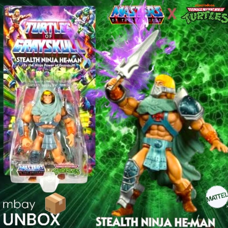 Masters of the Universe Turtles Of Grayskull Stealth Ninja He-Man ...