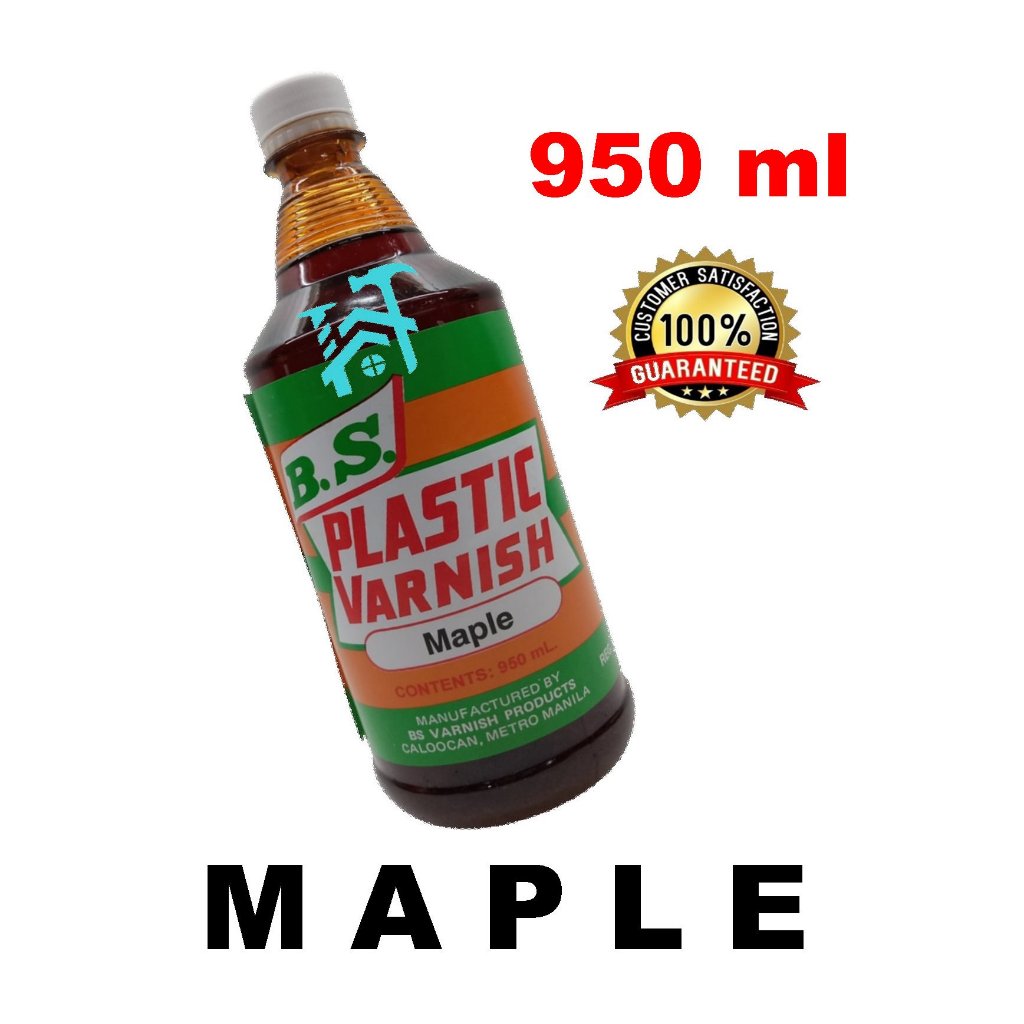 BS PLASTIC VARNISH 950ml WOOD VARNISH 950 ml MAPLE | Shopee Philippines