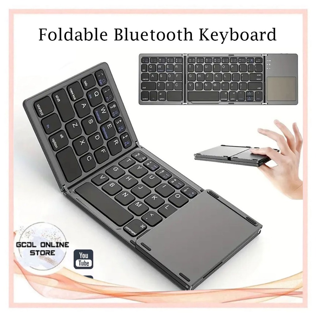 New Mini Folding Keyboard Wireless Portable Foldable Keyboard With ...