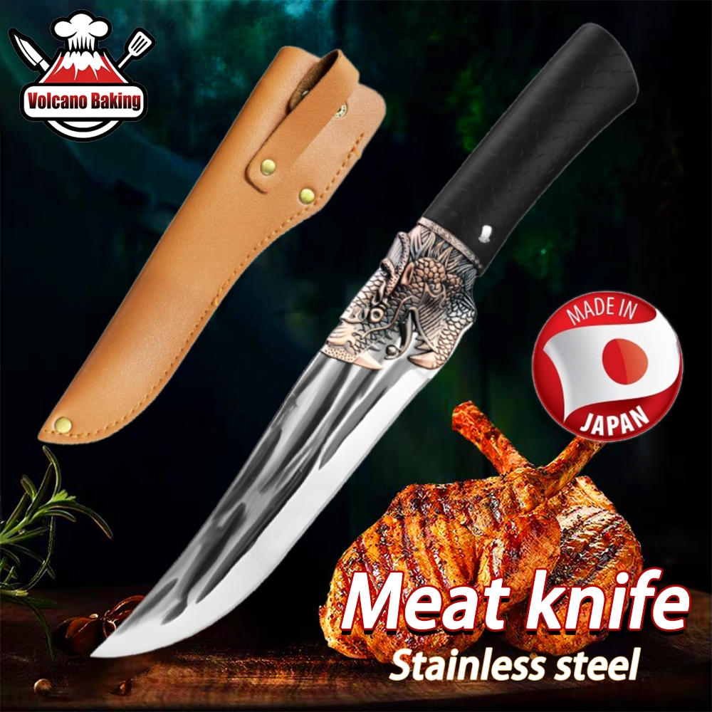 V.B Forged Blade Slicing Knife Dragon Head Bone Removal Knife Bone Meat ...