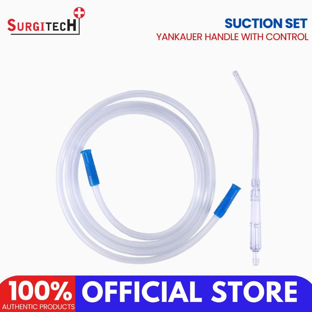 Surgitech Suction Set Yankauer Handle with Control Suction Set | Shopee Philippines