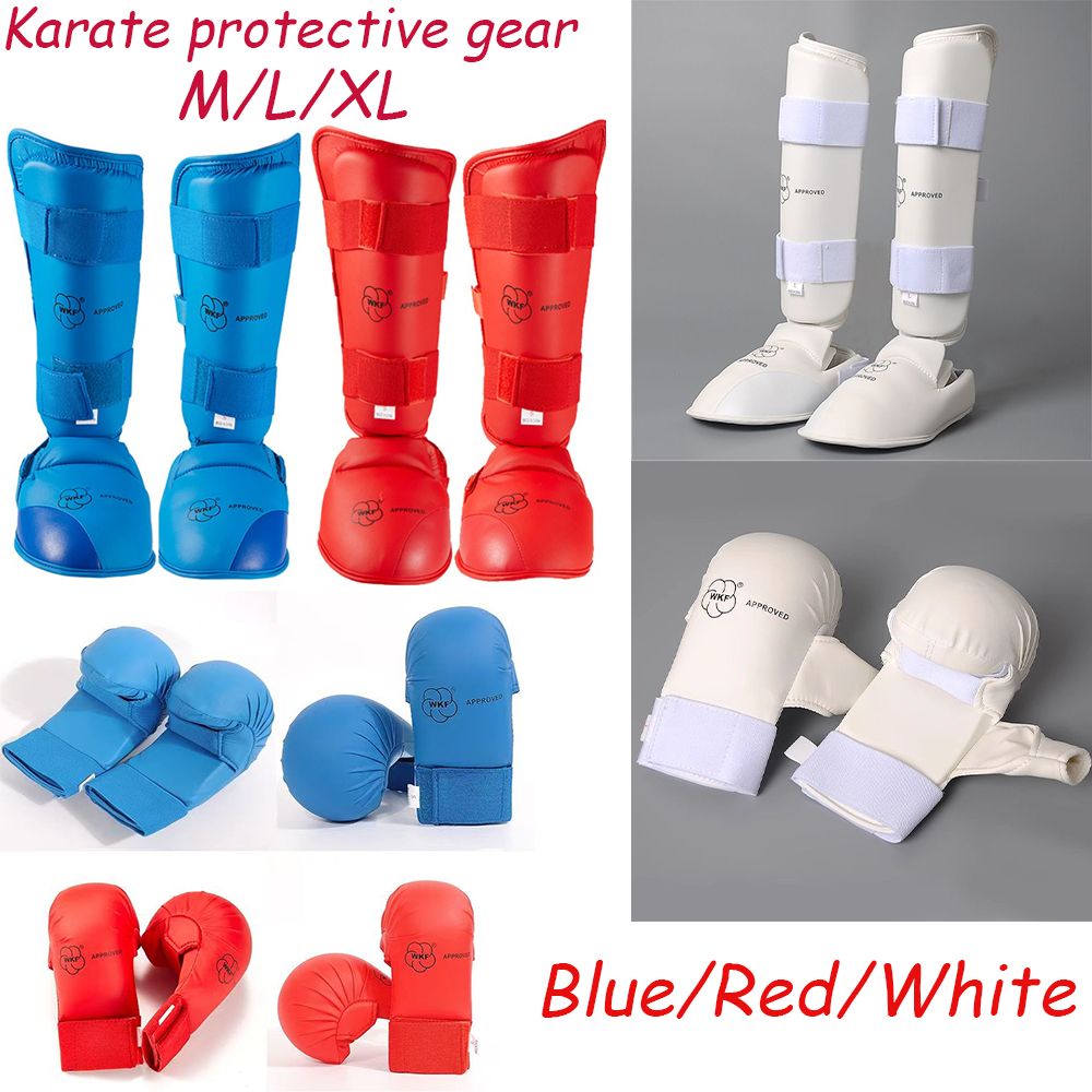 Karate Leg Protectors set WKF approved Boxing Gloves boy girl Children ...