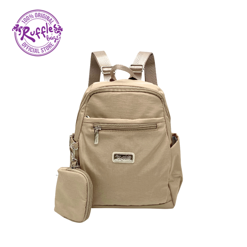Ruffles Bags Sandra 12-Inch Backpack (Black, Peach, Beige) | Shopee ...