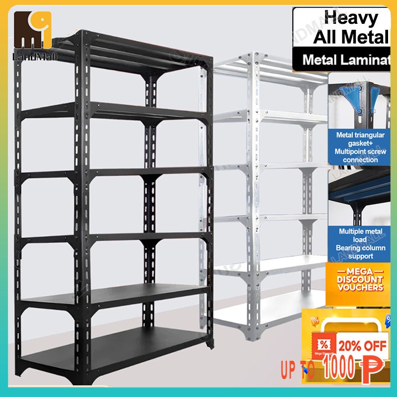 Upgrade Metal Rack 6 Layer Steel Rack ADJUST COD Heavy Stante Grocery ...