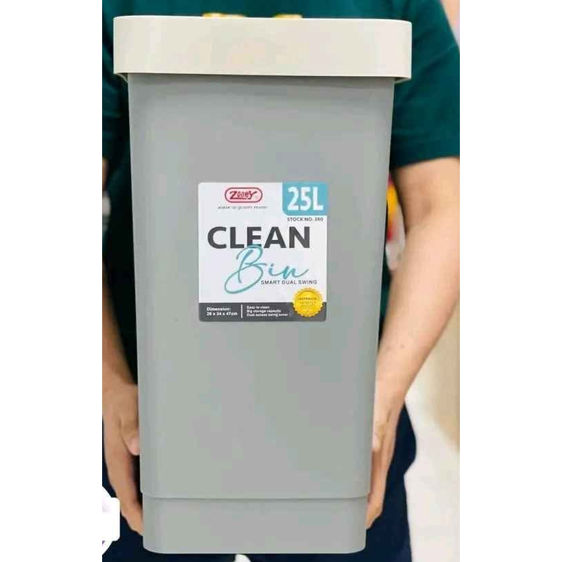 Zooey 25L Trashcan/Basurahan Clean Bin Stock No.380 (RANDOM COLOR ...
