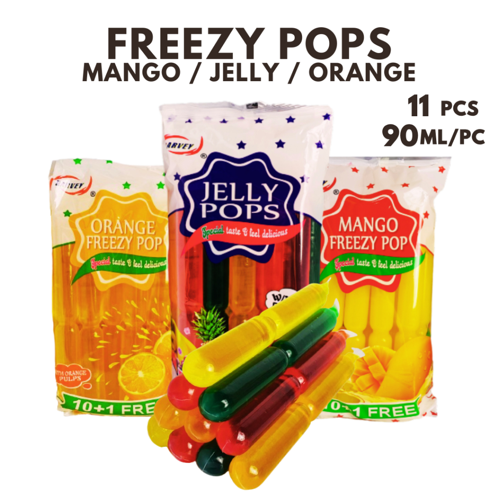 11 Pieces Freezy Pops Orange / Jelly / Mango Easy To Freeze Ultimate ...