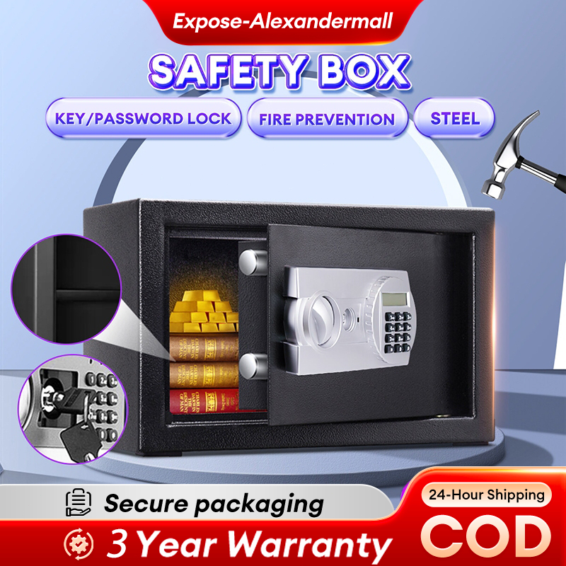 Expose Safe Box Electronic Password Digital Safety Vault Deposit Box ...