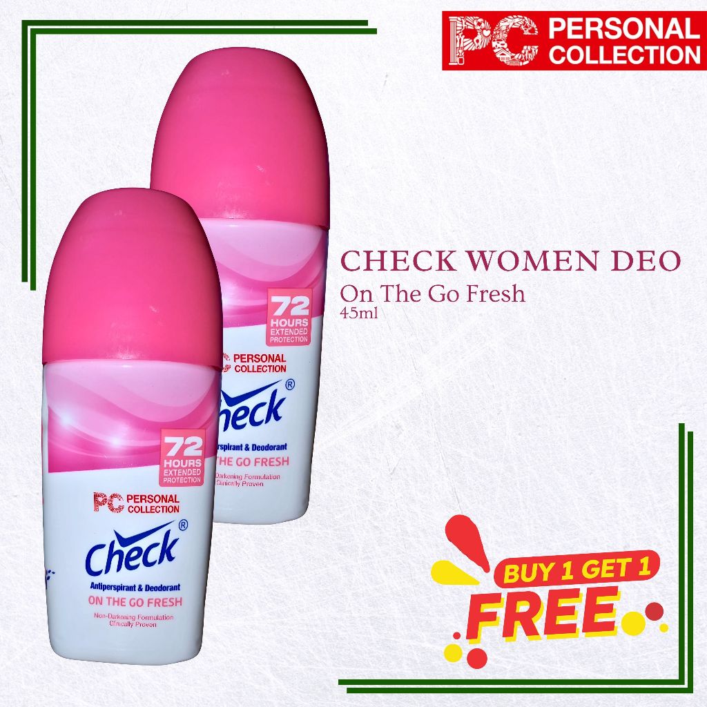 PERSONAL COLLECTION Buy1 take 1 Check Women Anti-Perspirant Deodorant ...