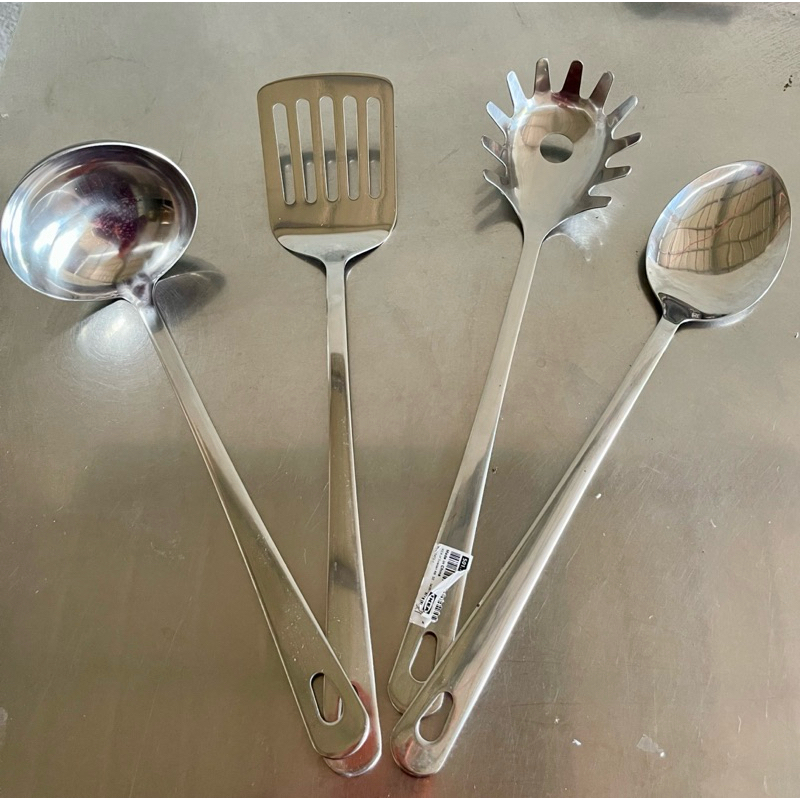 IKEA 4-piece Kitchen utensil set, Stainless Steel | Shopee Philippines