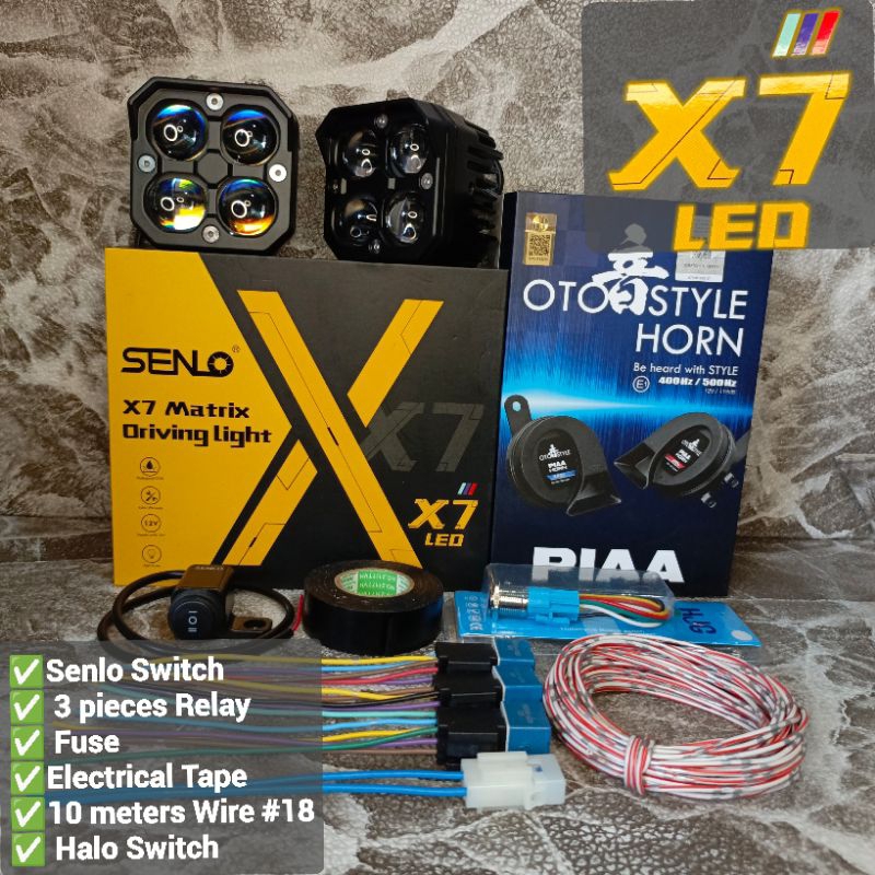 Senlo X7s Matrix Driving Light with Piaa | 1 Set | SENLO TRI SWITCH ...