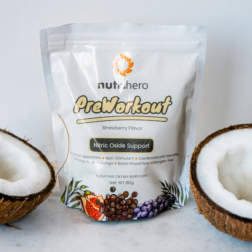 Nutrihero Pre Workout Pouch Natural Caffeine Free 90g | Shopee Philippines