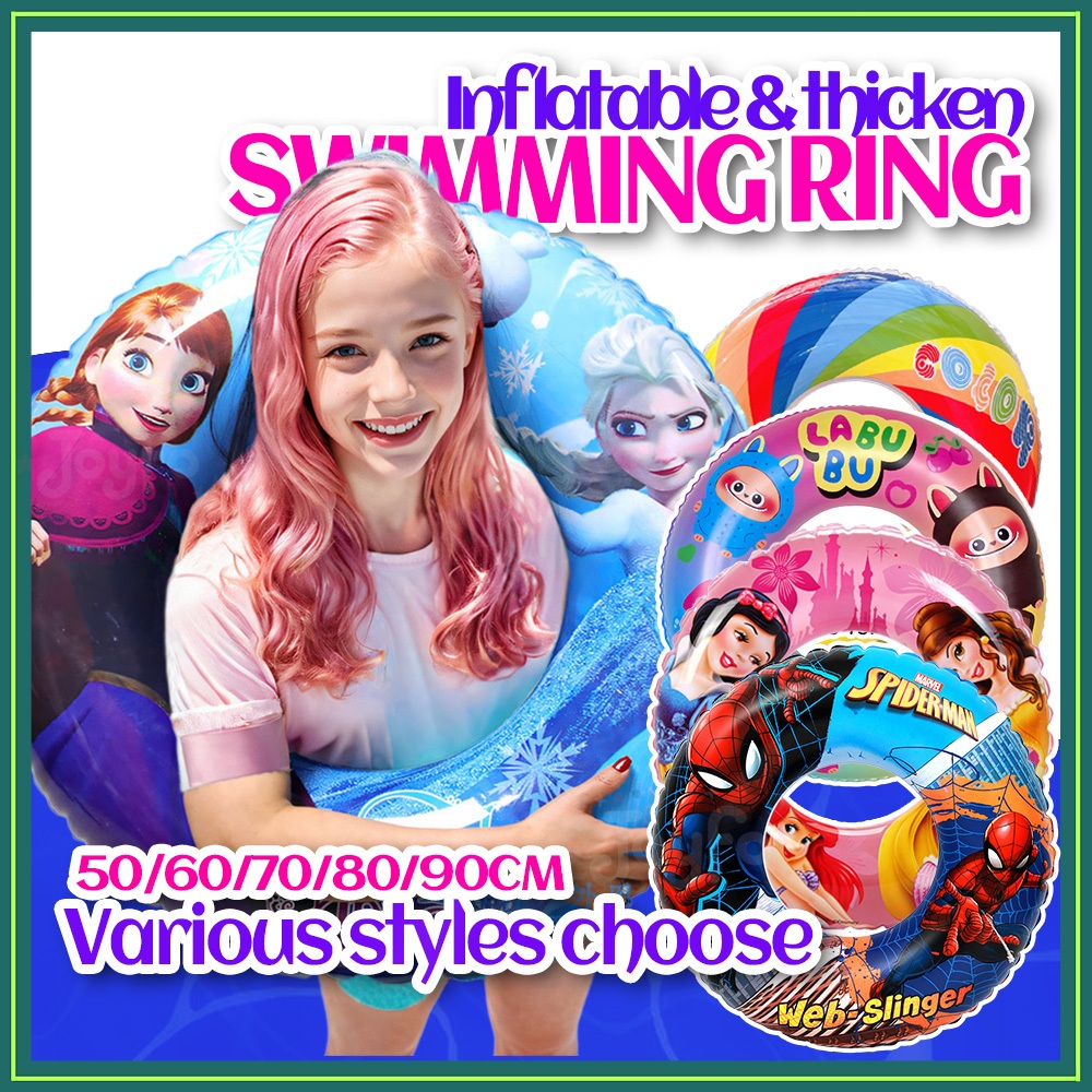 Kids Cartoon Inflatable Swimming Ring salbabida Life buoy Underarm ...